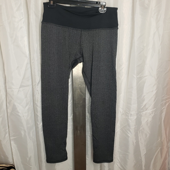 RBX | Pants & Jumpsuits | Rbx Black And Gray Herringbone Legging Sz L ...